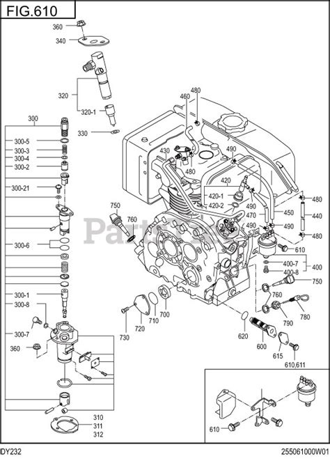 Subaru Robin Dy232bb0000 Dy23 2 Subaru Robin Engine Diesel 610 Fuel And Lubricant Parts