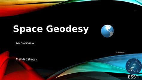 pdf space geodesy an overview a seminar for ethiopean space science