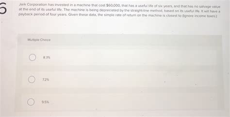 Solved If The Net Present Value Of A Project Is Zero Based