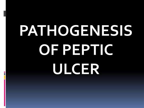 Pathology Of Peptic Ulcer Pptx