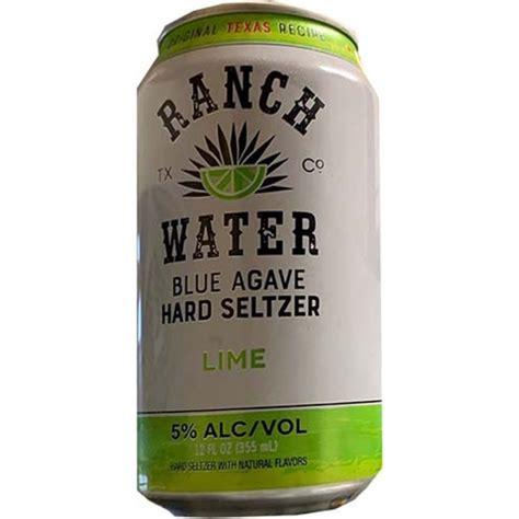 Rancho La Gloria Ranch Water Lime Flavored Hard Seltzer 12 Fl Oz