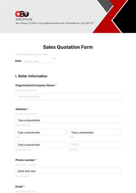 Free Sales Templates To Edit Online