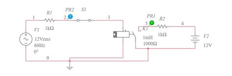 Relay Circuit Multisim Live