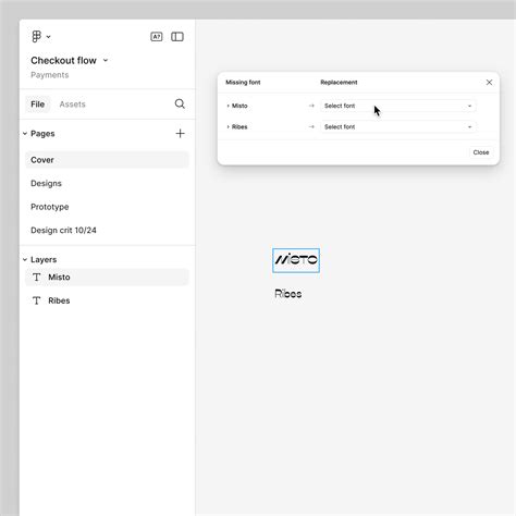 access and troubleshoot missing adobe fonts in figma design figma