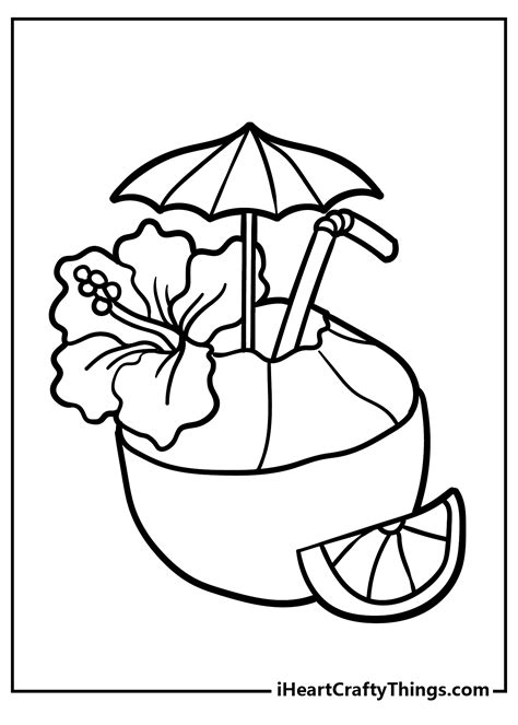 Tropical Coloring Pages Printable 50 Beach Vacation Printable Coloring