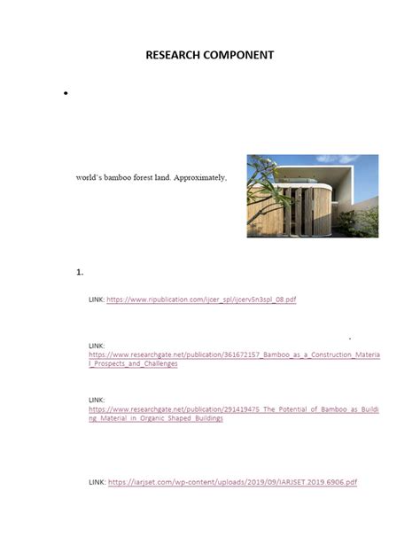 Research Component Report Pdf Sustainability Natural Environment