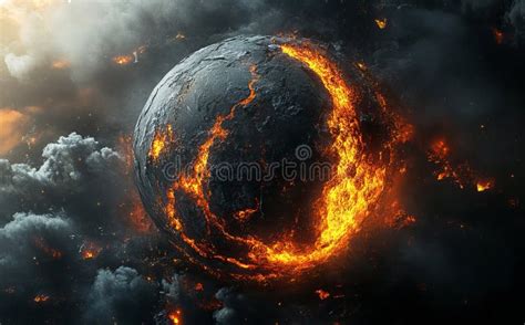 The Last Seconds Of Earth Dying In Lava And Fire Across The Entire