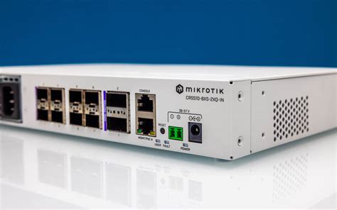 Mikrotik Crs510 8xs 2xq In Front Angle 1 Servethehome