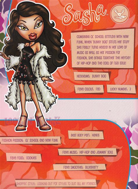 Sasha Bratz Character Profiles Stilesville Central — Lookinbratz