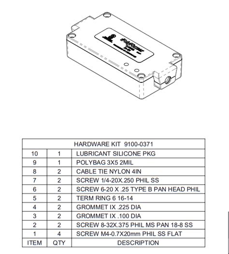 Hardware Kit 9100 0371 Polyphaser Outdoor Twisted Lightning Surge Prot Ehubamerica
