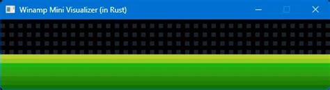 Winamp Mini Visualizer Written In Rust R Winamp
