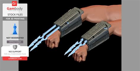 Predator Gauntlet With Removable Blades Stl Files Gambody Stock
