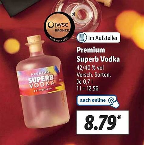 Premium Superb Vodka Angebot Bei Lidl