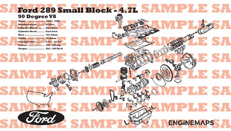 Ford 289 Small Block 47l Exploded View Banner Enginemaps