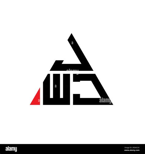 JWJ Triangle Letter Logo Design With Triangle Shape JWJ Triangle Logo Design Monogram JWJ