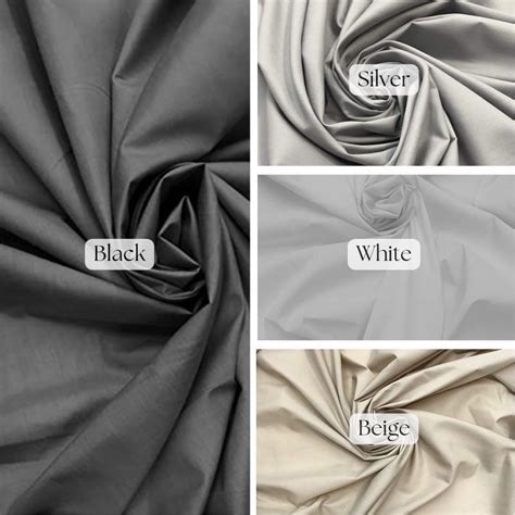 60 Wide Solid Color Cotton Poly Broadcloth Fabric Sewing Crafts
