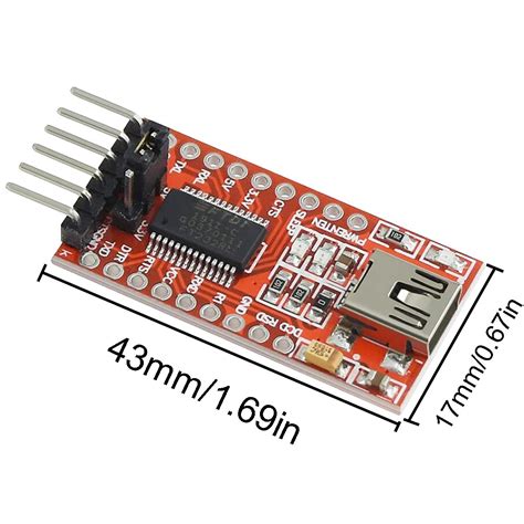 Youmile 33v 5v Ft232rl Serial Converter Adapter Module Usb To Ttl Breakout Ft232rl Usb To