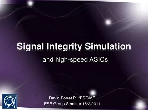 Ppt Signal Integrity Simulation Powerpoint Presentation Free Download Id 3874896