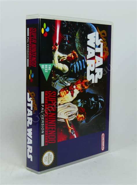 Super Star Wars Snes Replacement Case Gamecasecaveau