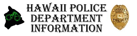 Hawaii Police Department Logo