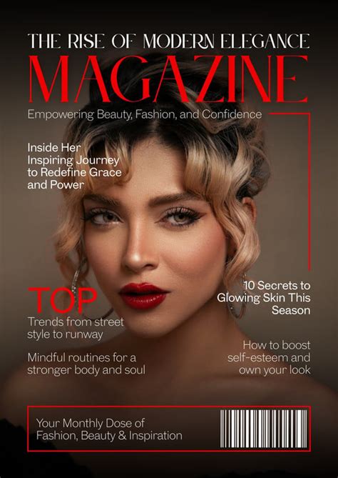 Free Printable Editable Fashion Magazine Cover Templates Canva