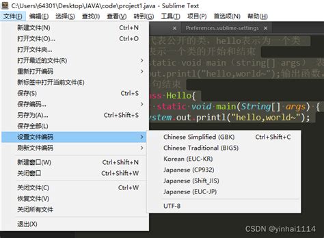 【java学习笔记】 2 使用sublime编写class文件sublime写java Csdn博客