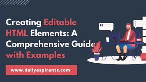 Creating Editable Html Elements A Comprehensive Guide With Examples