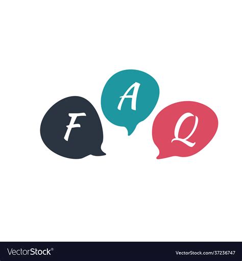 Three Chat Speech Message Bubbles With Question Vector Image