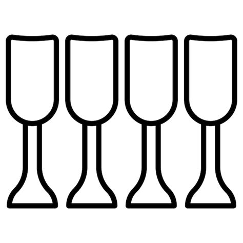 Premium Vector Drink Glasses Vector Illustration