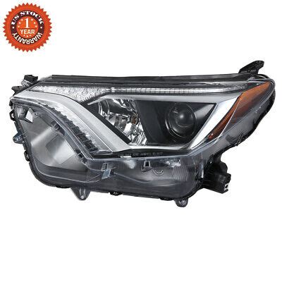 For 2016 2017 2018 Toyota Rav4 Halogen Headlight Headlamp Left Driver