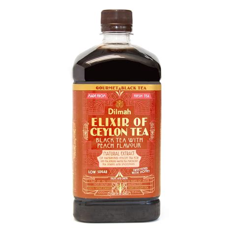 Elixir Black Tea Peach Natural Iced Tea Dilmah Tea
