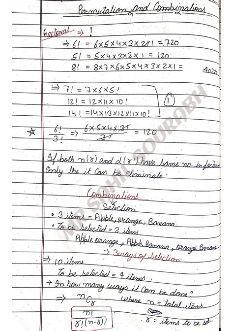full detail basic concept of permutations and combination