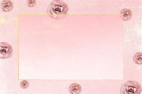 Rectangle Paper Craft Flower Frame Vector Premium Image By Techi Flower