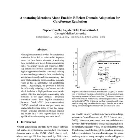 Annotating Mentions Alone Enables Efficient Domain Adaptation For