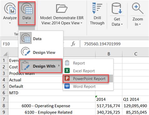 Copying Spotlight Formulas To Powerpoint Using Design Powerpoint Report