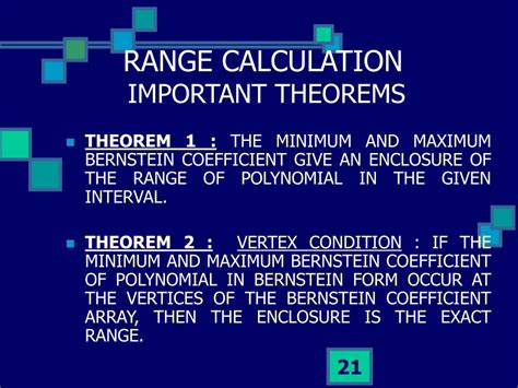 Ppt New Approach To Calculation Of Range Of Polynomials Using