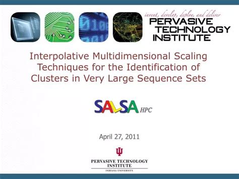 PPT Interpolative Multidimensional Scaling Techniques For The Identification Of Clusters In