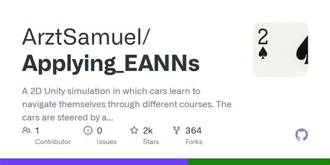 github arztsamuel applying eanns a 2d unity simulation in which cars