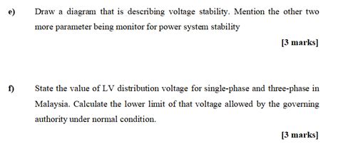 Solved E Draw A Diagram That Is Describing Voltage Chegg Com