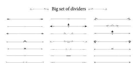 Premium Vector Big Set Of Divider Vector