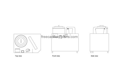 Medical Suction Machine Free Cad Drawings