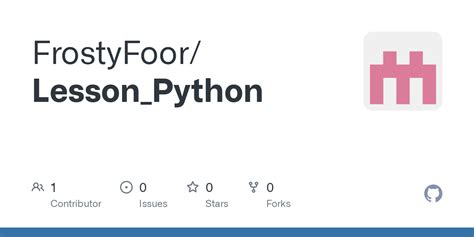 Github Frostyfoorlessonpython