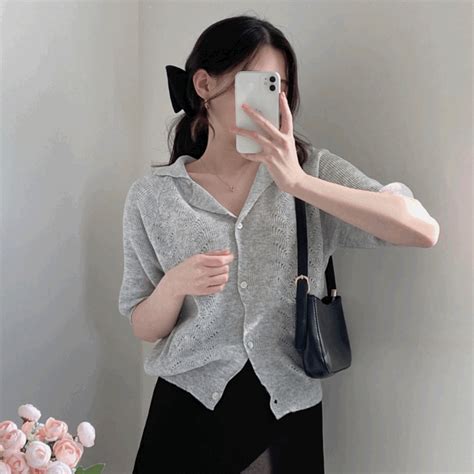 5col 하늘하늘 여름 썸머 간절기 뱀부 가디건 에이블리