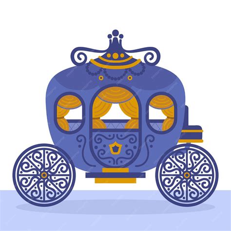 Carruagem De Cinderela Lindo Conto De Fadas Vetor Grátis