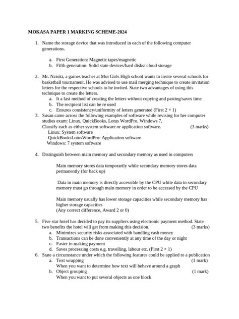 Computer Paper 1 Ms Pdf