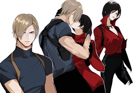 leon s. kennedy and ada wong (resident evil) drawn by meow_(cindy738) | Danbooru