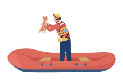 Vector Character Of A Rescuer Employing Avalanche Probe In Semiflat Design Vector Animation