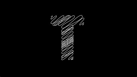 Letter T Animation With Scribble Line In Black Background 22311668 Stock Video At Vecteezy