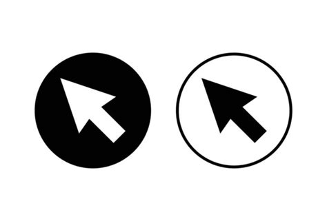 Click Icons Set White Background Cursor Icon Computer Mouse Click Stock Vector By ©oliviart