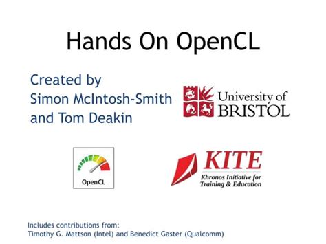 Hands On Opencl Pptx